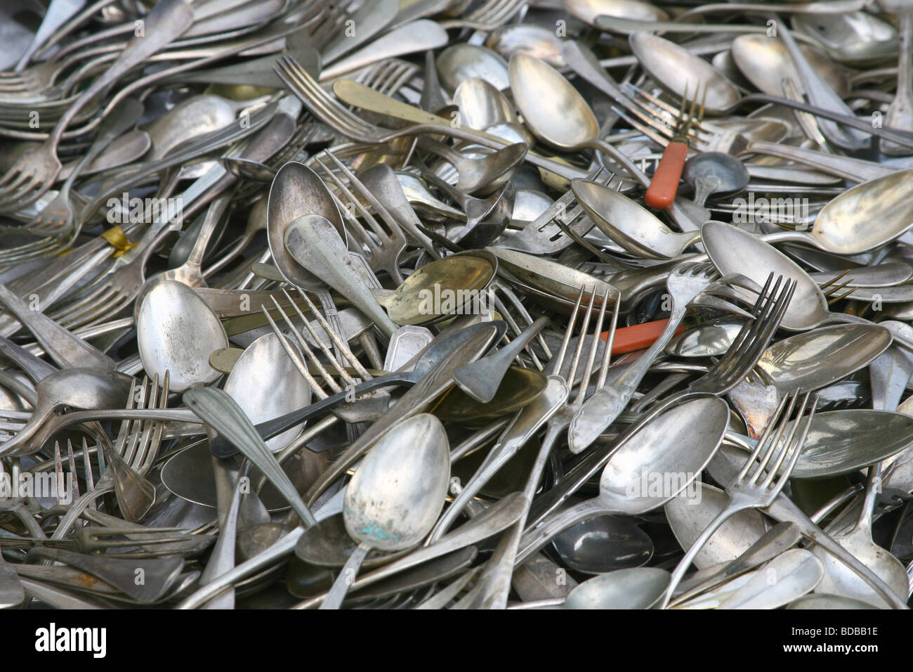 Vintage main course menu fork hi-res stock photography and images - Alamy