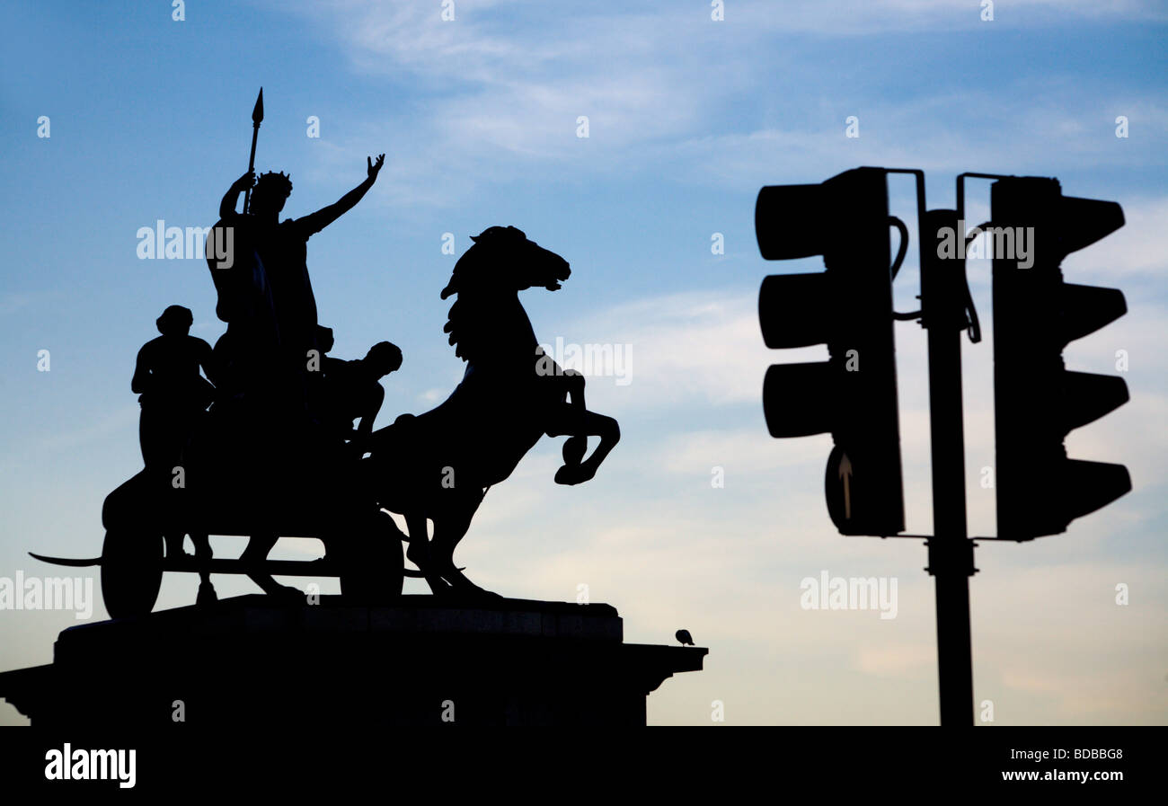 London- boudica landmark Stock Photo - Alamy