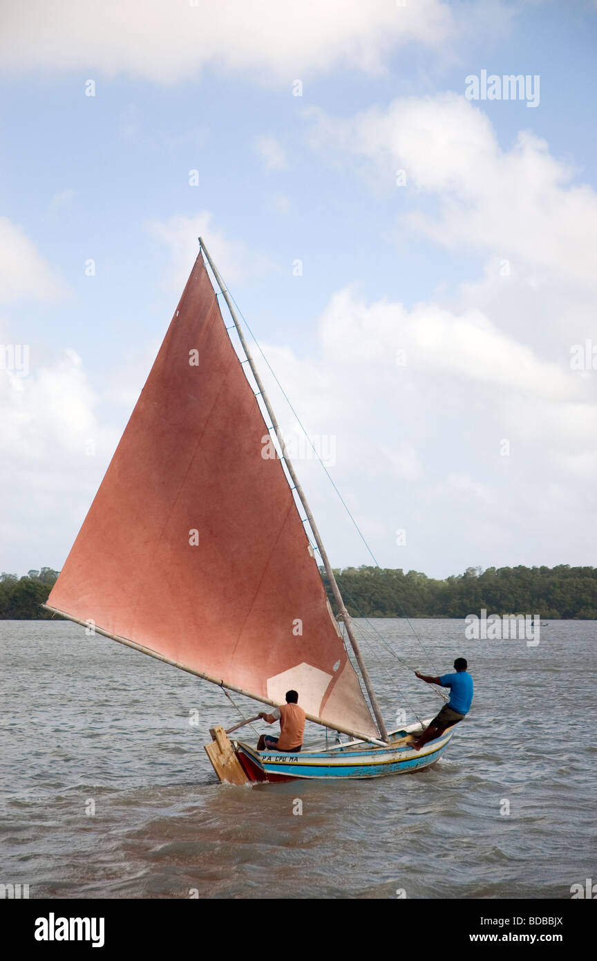 traditional fishing boat of the Maranhenses, Brazil Stock Photo - Alamy