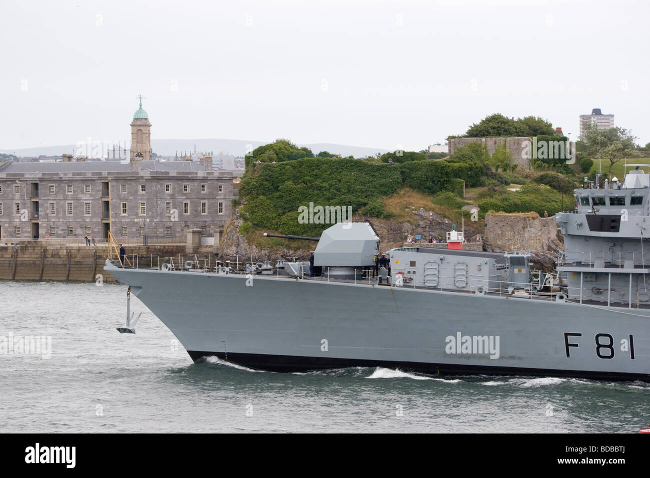 HMS Sutherland type 23 frigate on exercise Plymouth Devon UK Stock ...