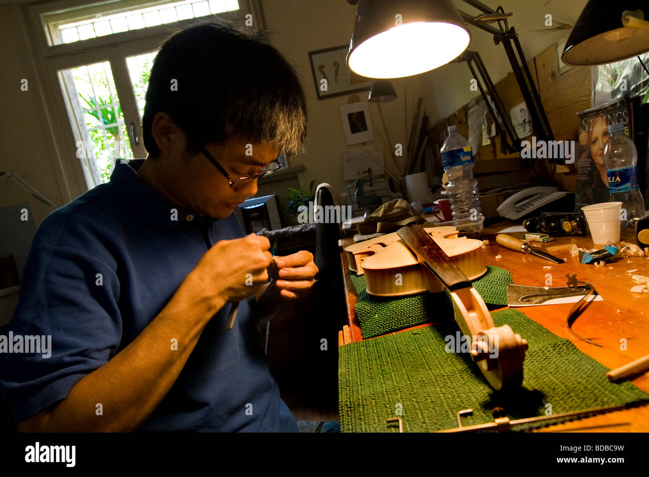 Carlson and Neumann Violin maker Cremona Italy Stock Photo - Alamy