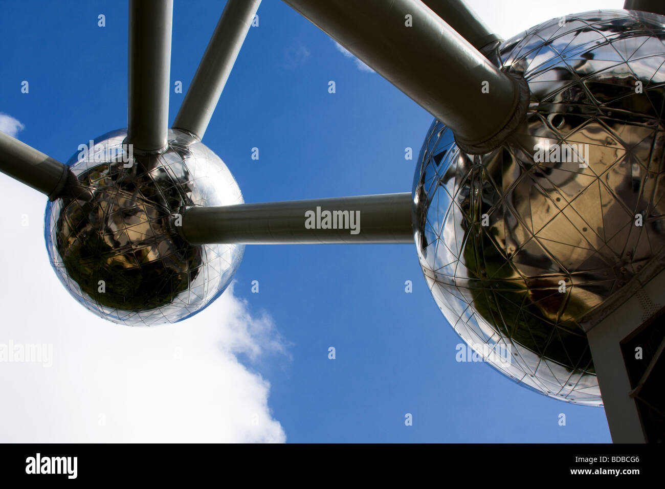 part of Atomium building in Brussels Stock Photo - Alamy