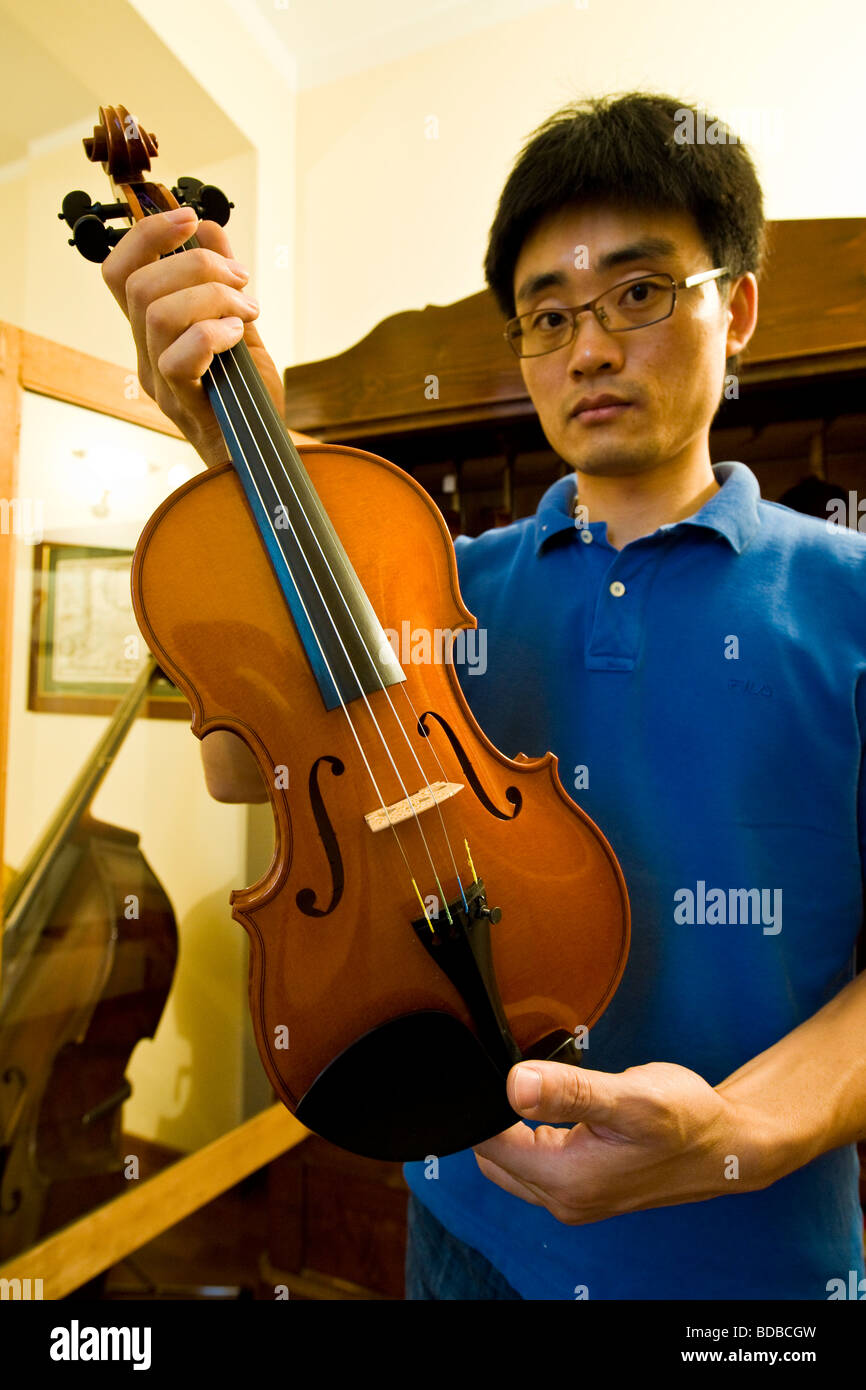 Carlson and Neumann Violin maker Cremona Italy Stock Photo - Alamy