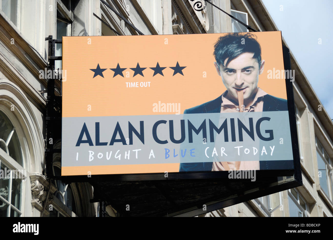 Large billboard outside Vaudeville Theatre in The Strand promoting the ...
