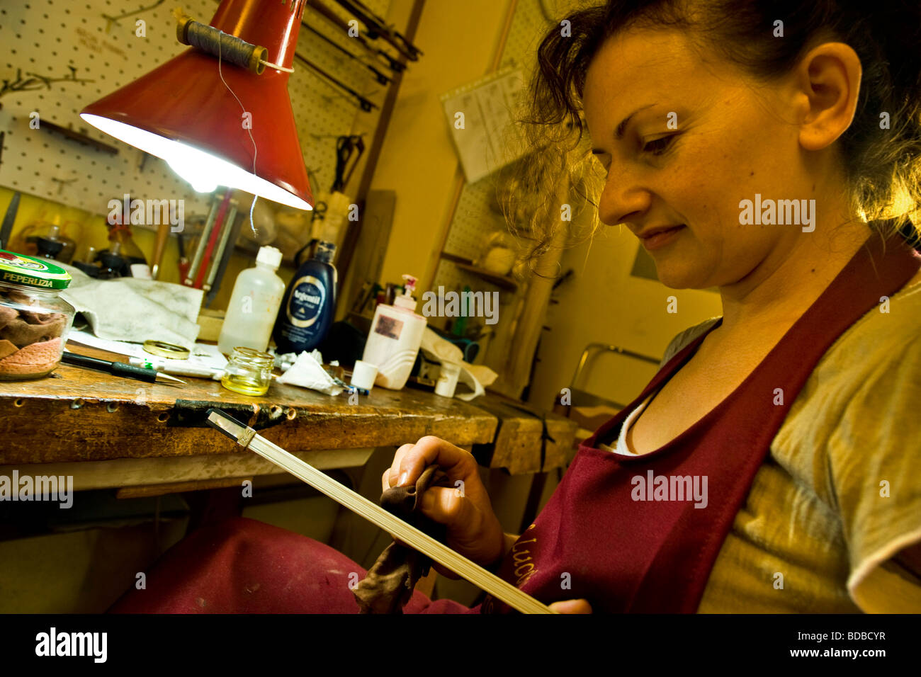Violin maker Cremona Italy Stock Photo - Alamy