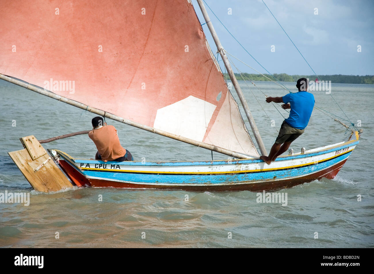 traditional fishing boat of the Maranhenses, Brazil Stock Photo - Alamy