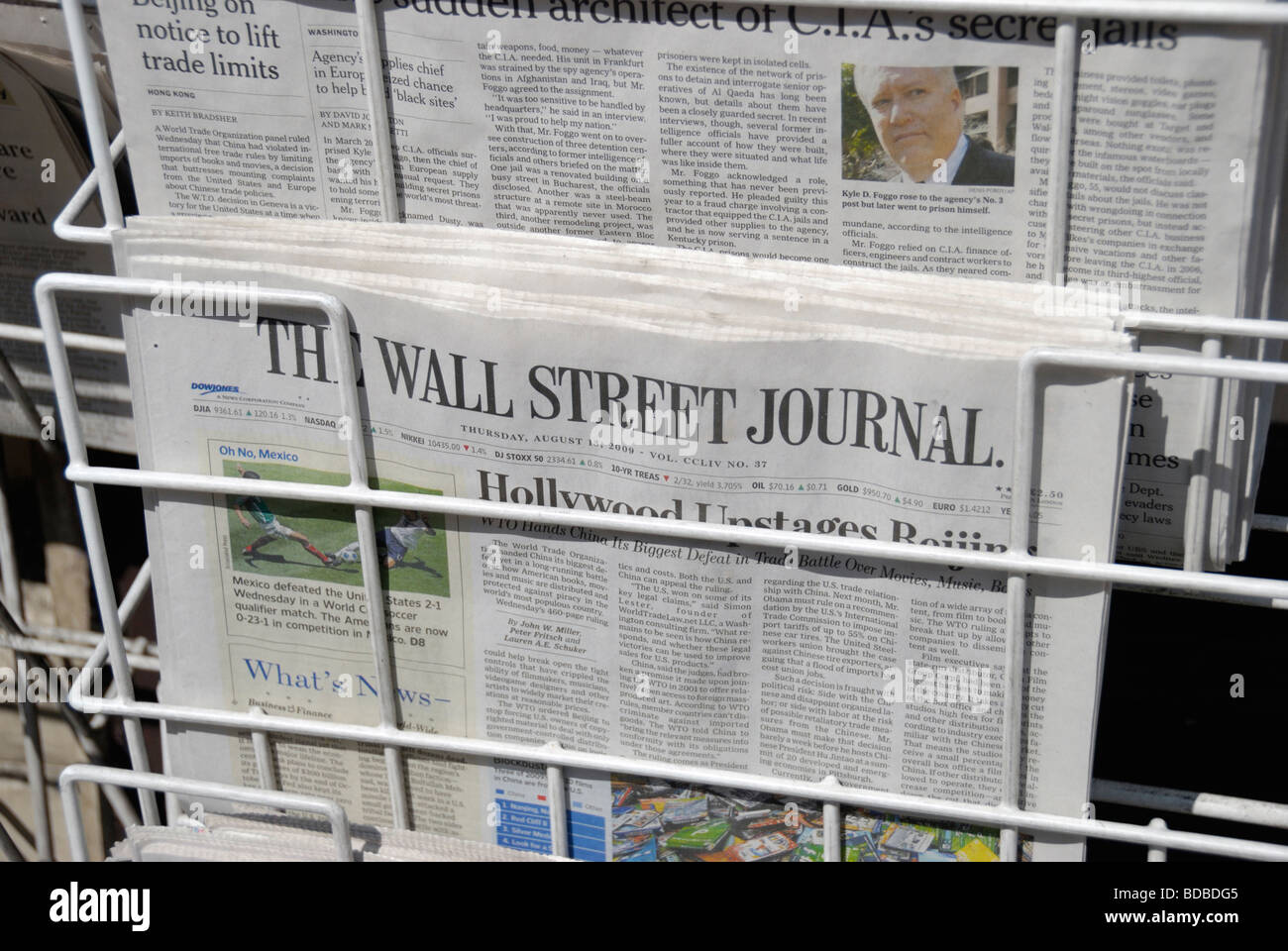 The Wall Street Journal newspaper on a stand Stock Photo - Alamy