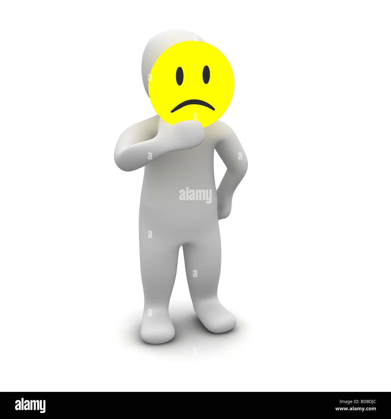 Man with sad mask Stock Photo - Alamy