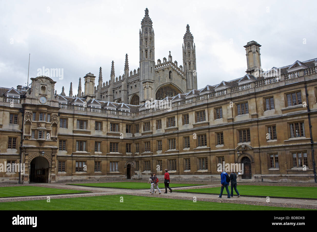 Clare College with Kings college chapel in the background, Cambridge ...