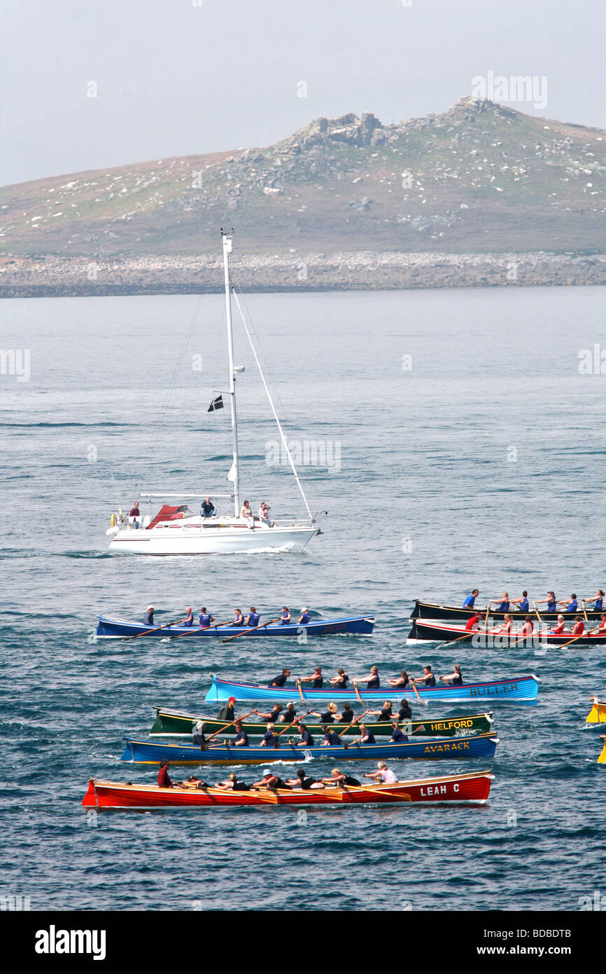 World Pilot Gig Championships on the Isles of Scilly Stock Photo - Alamy