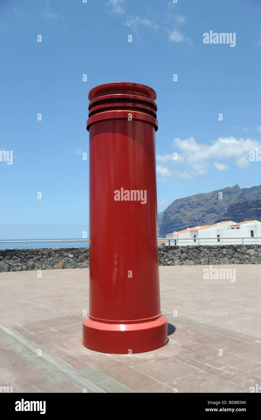 Bright red Air vent Stock Photo - Alamy