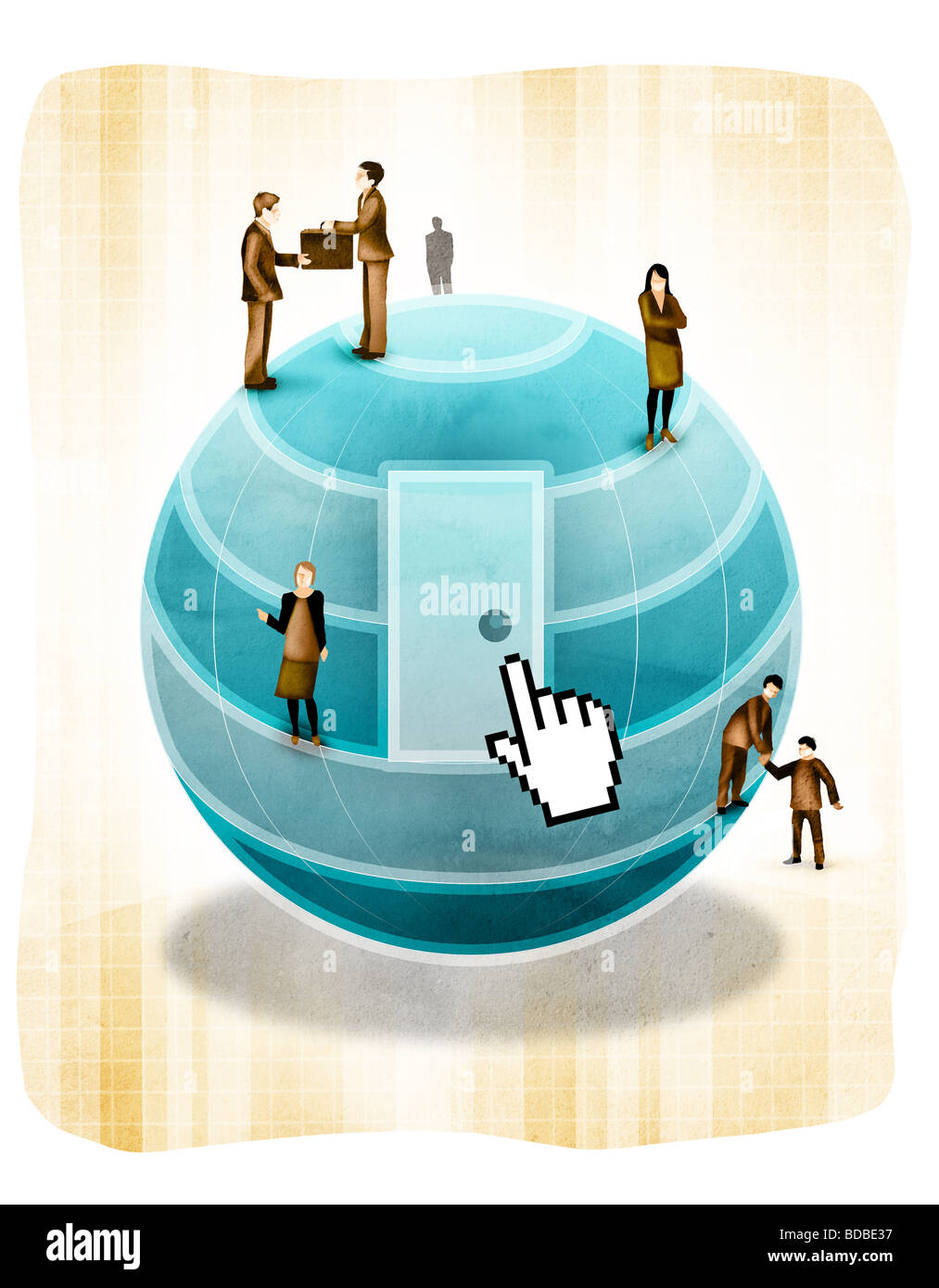 Entrance to a business Cut Out Stock Images & Pictures - Alamy