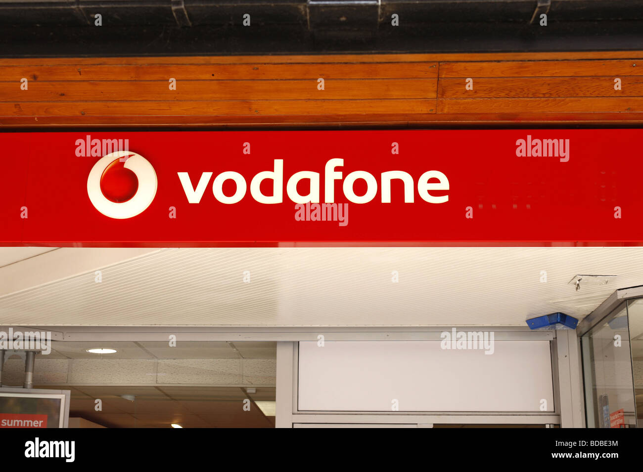 Vodafone Cell phone Store sign Stock Photo - Alamy