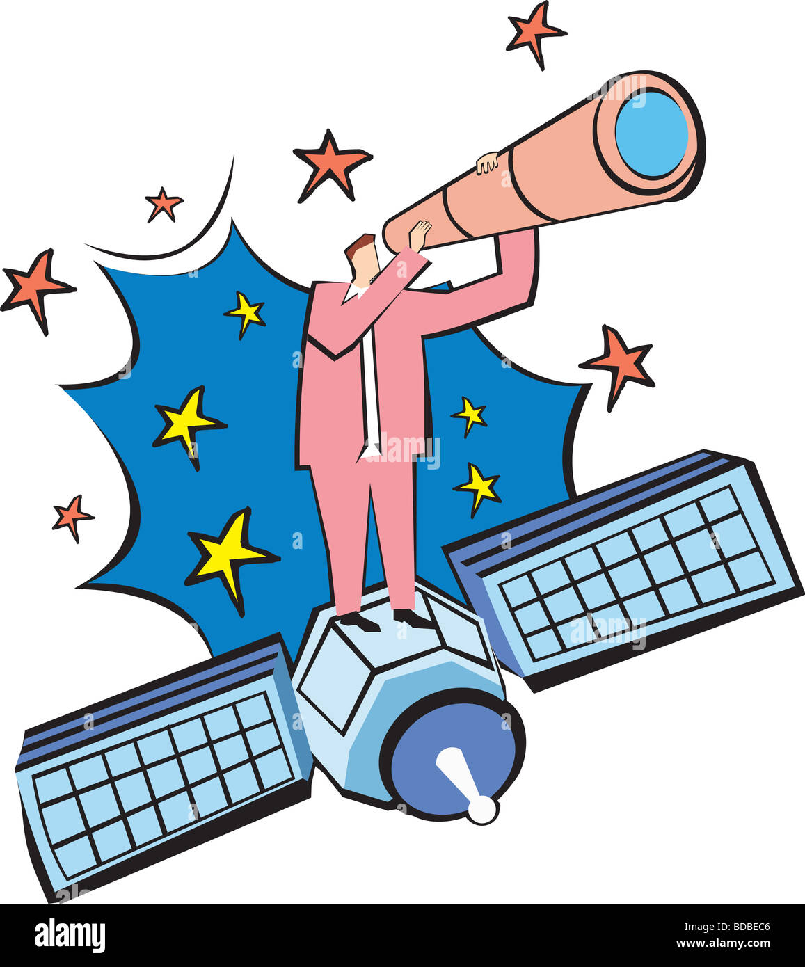 Scientist looking telescope hi-res stock photography and images - Alamy