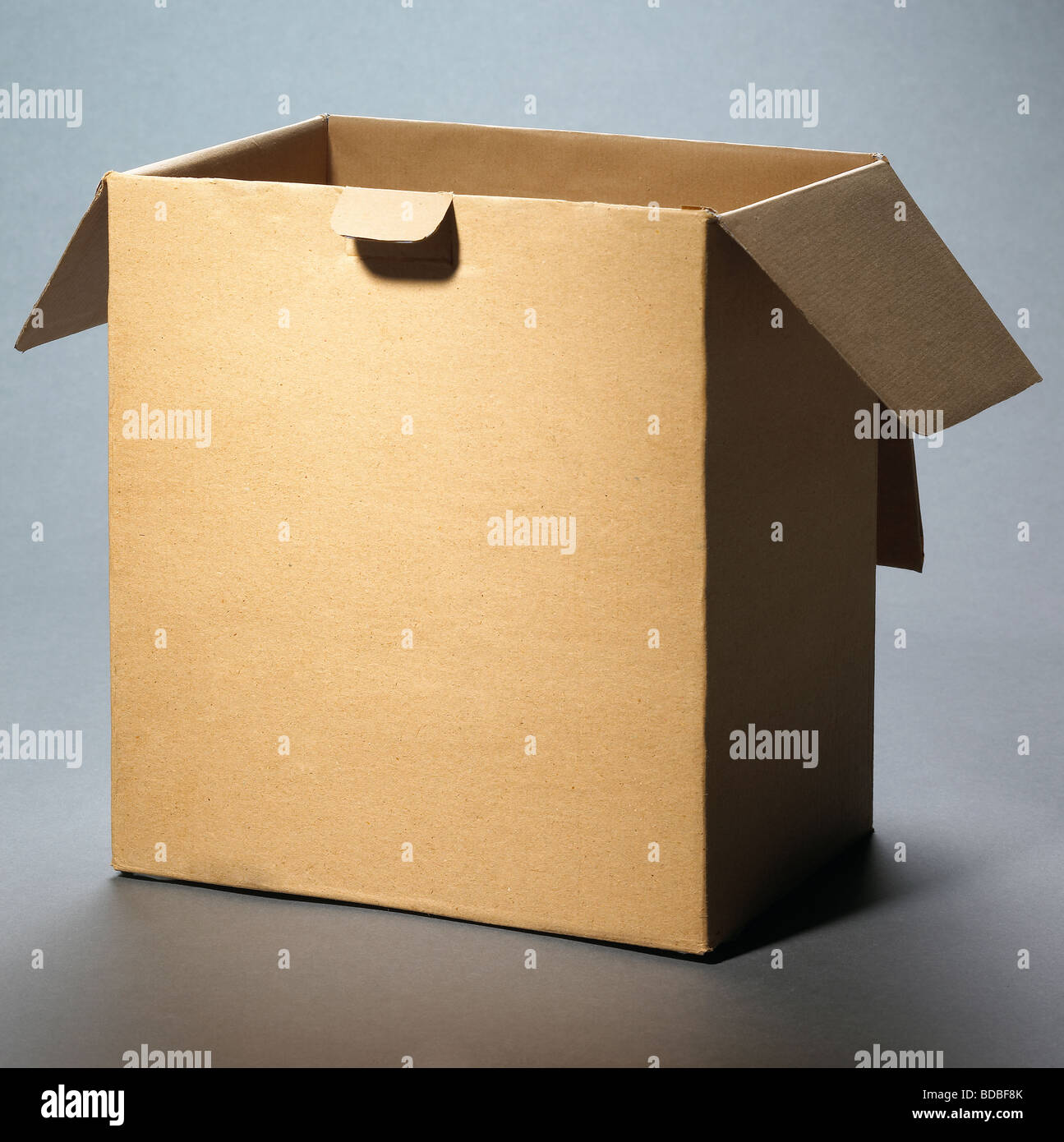 Open Cardboard Box side on Stock Photo - Alamy