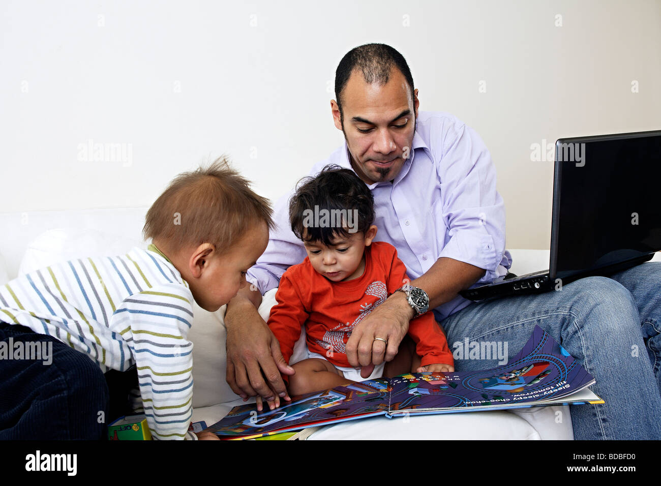Man playing with his hair stress hi-res stock photography and images ...