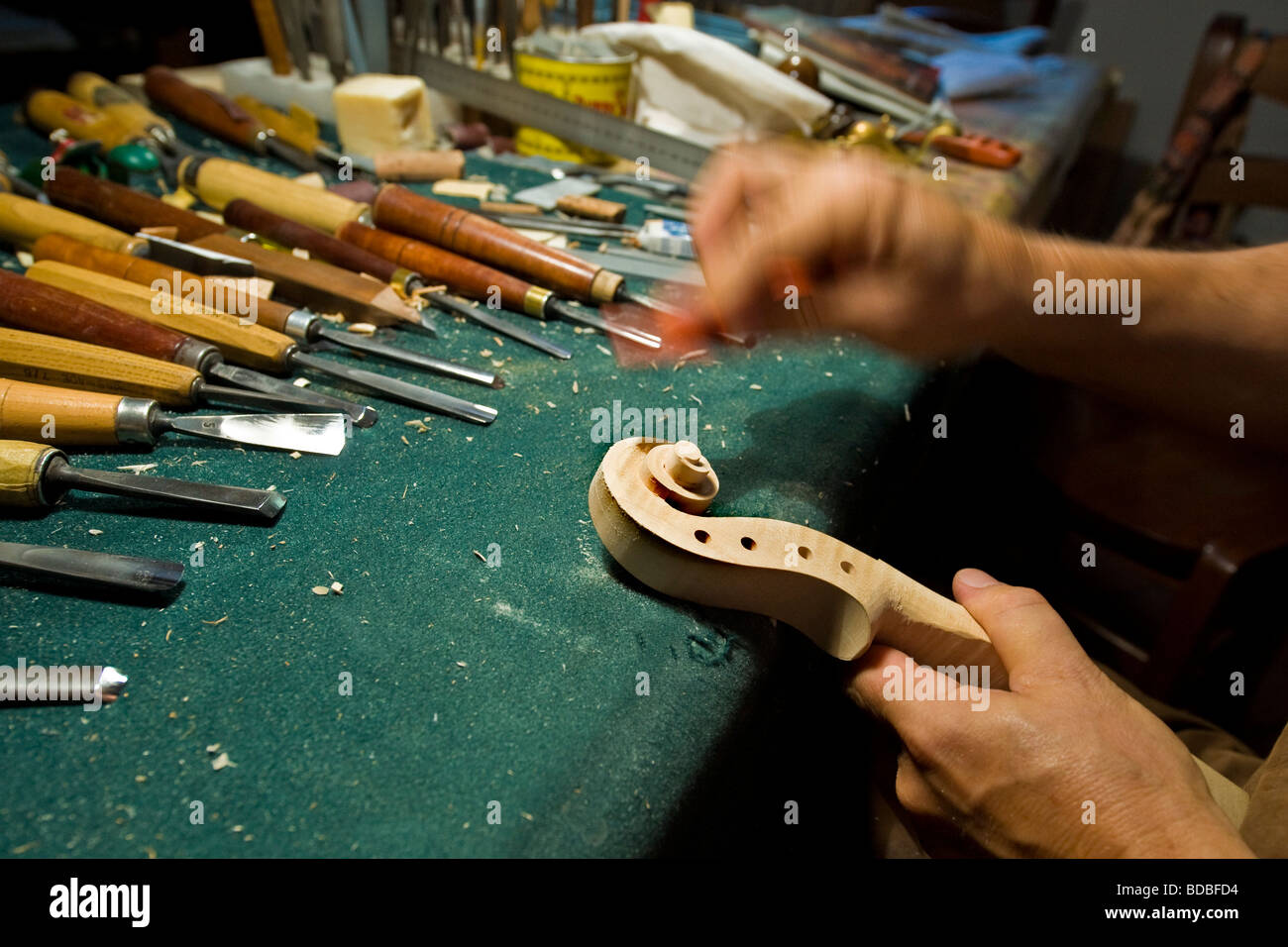 Bissolotti Violin maker Cremona Italy Stock Photo - Alamy