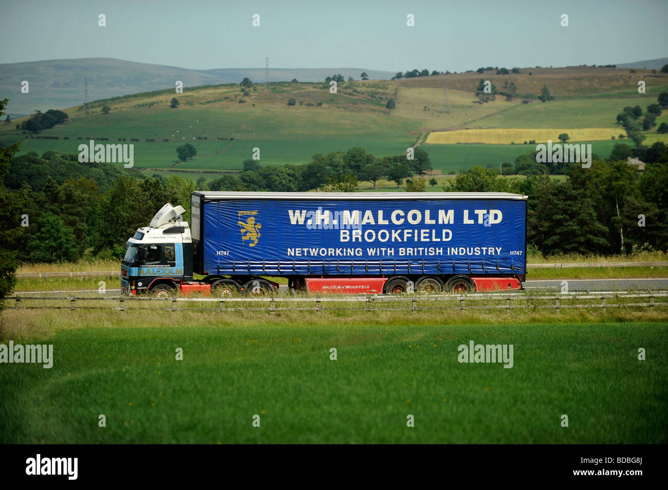 Volvo FM Globetrotter and curtainsided trailer W H Malcolm Ltd ...