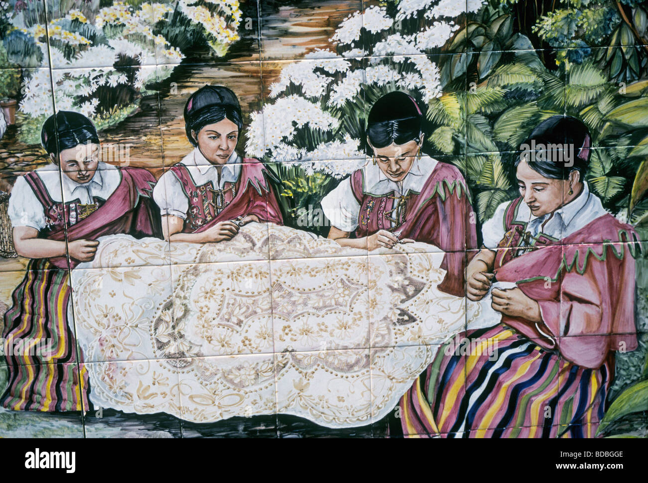Making a quilt old hi-res stock photography and images - Alamy