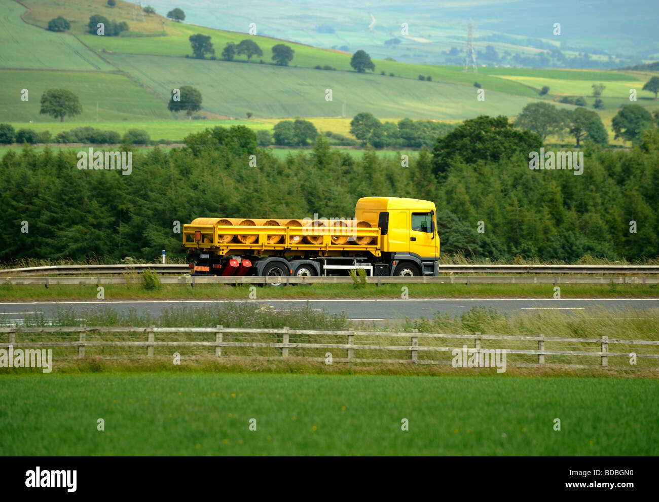 ERF three axle rigid adapted to carry hazardous dangerous ADR cargo ...