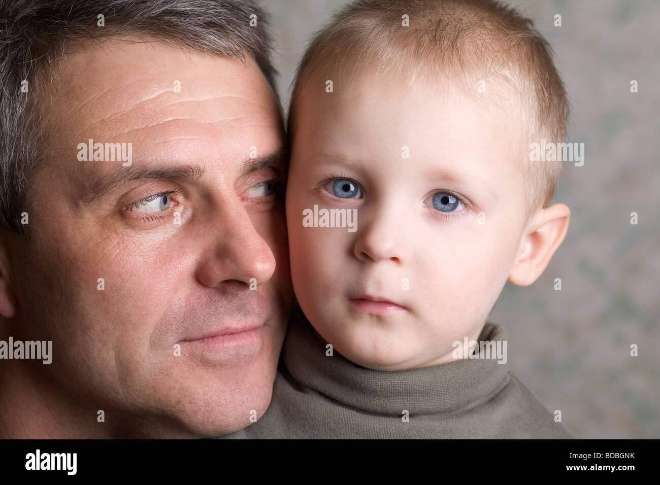 portrait of father and son Stock Photo - Alamy