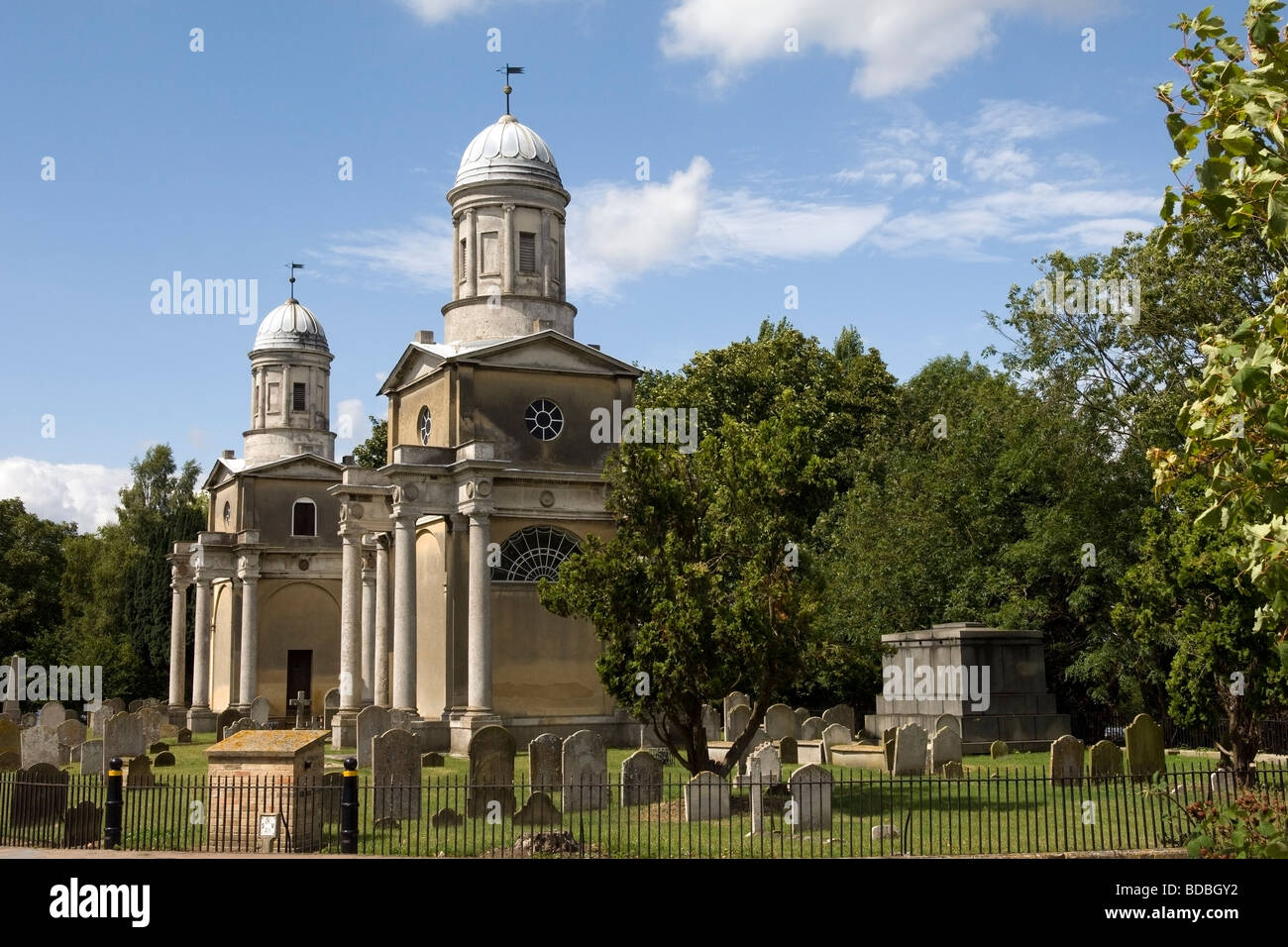 Distinctive Mistley Towers, Mistley village, Essex, England Stock Photo ...
