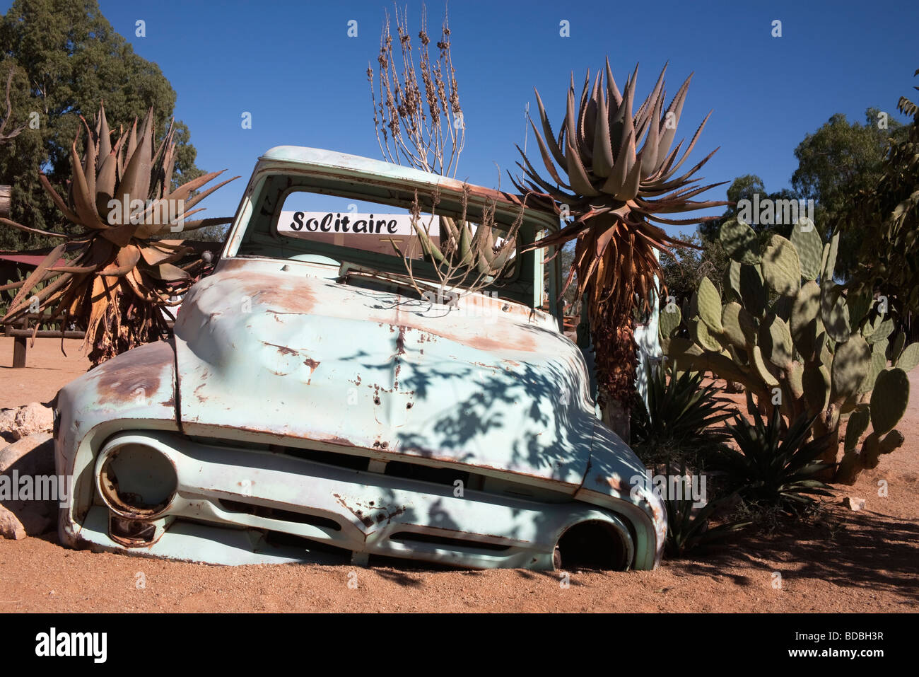 Old car Solitaire lodge Namibia Africa Stock Photo - Alamy