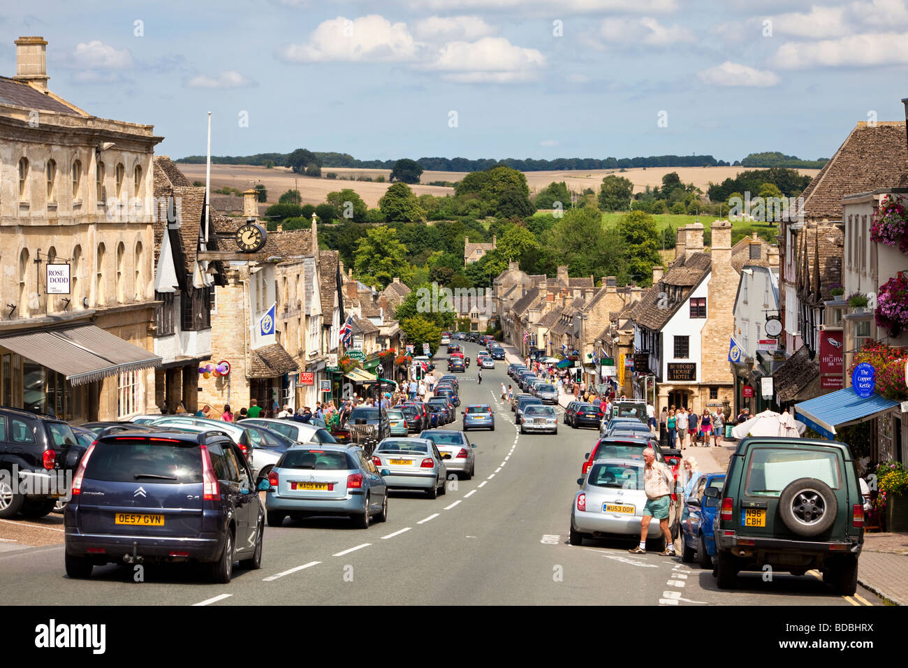 Cotswolds village of Burford, Oxfordshire, UK Stock Photo - Alamy