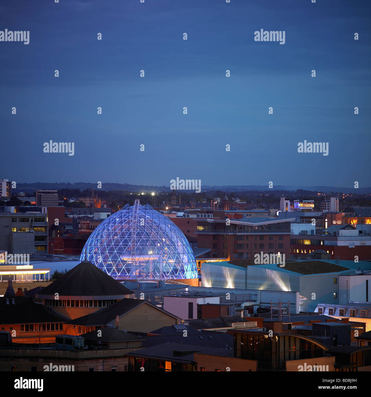 Victoria Square dome at night Stock Photo - Alamy