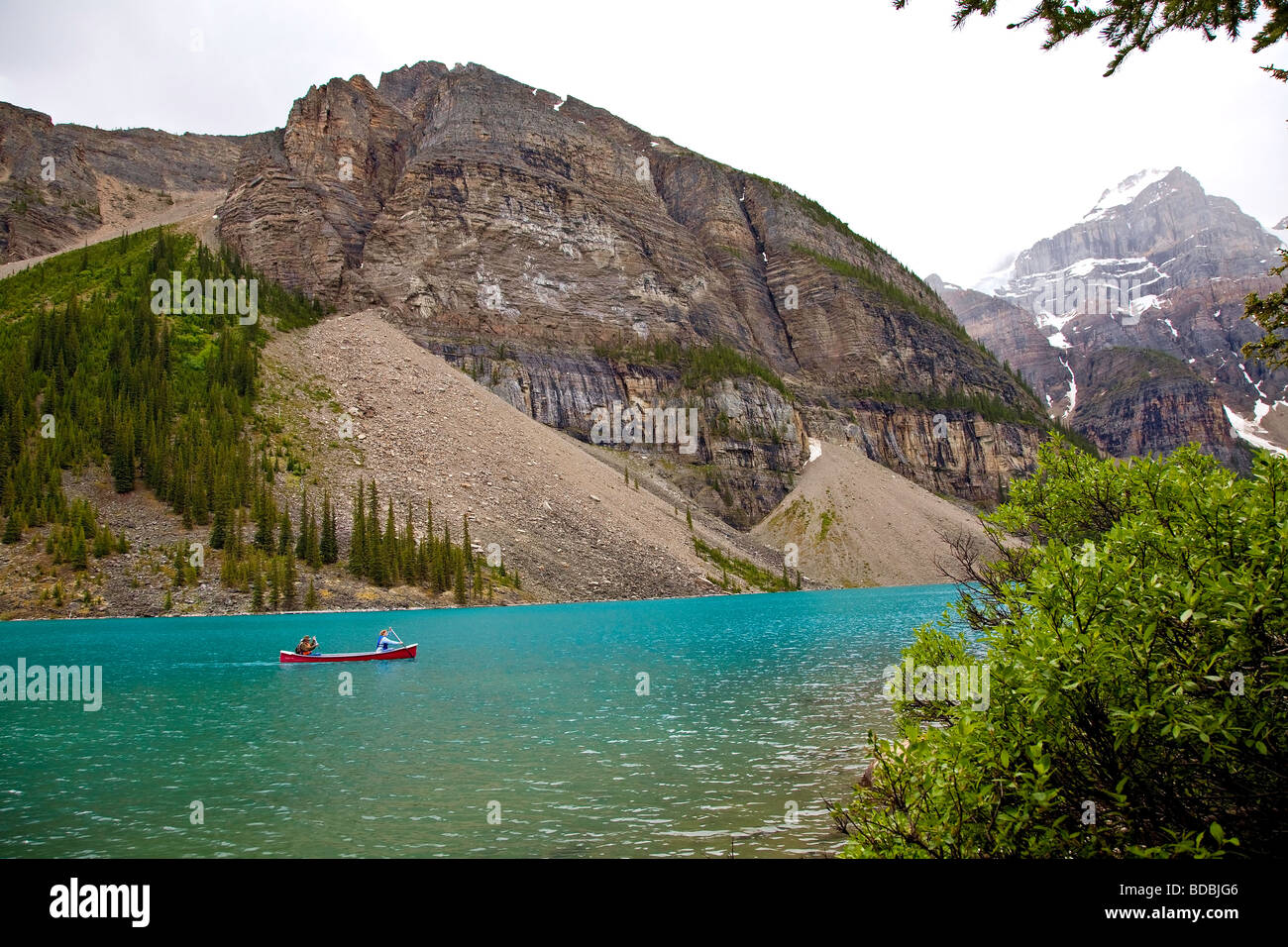 Banff National Park and Bow Lake and Bow Glacier in the Canadian Rocky ...