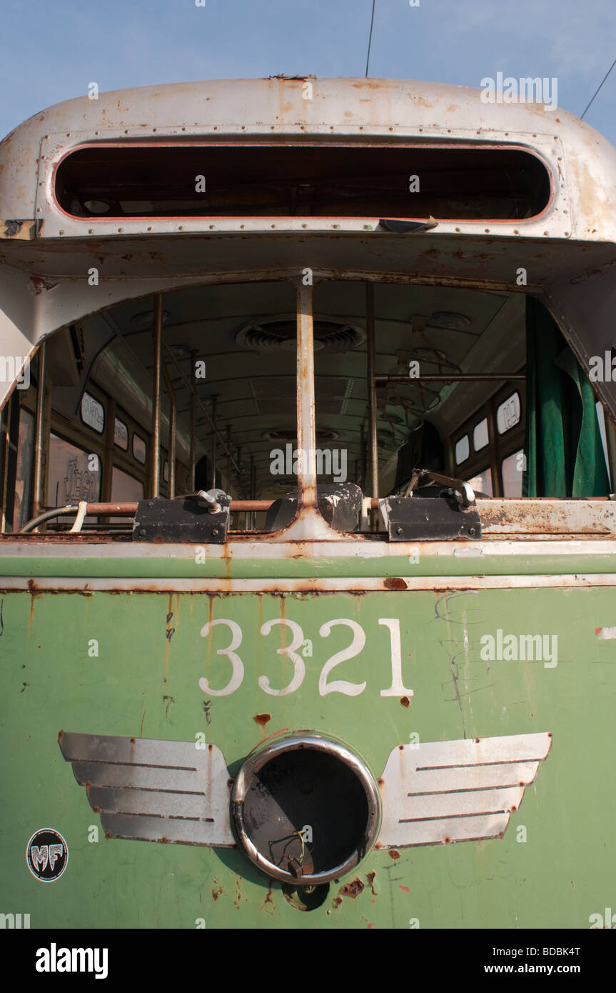 An old Red Hook trolley car Stock Photo - Alamy