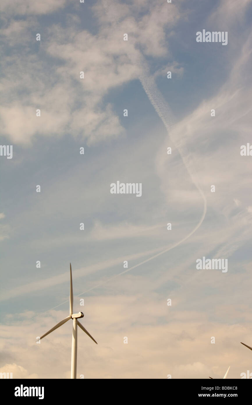 Scout Moor wind farm on the Pennine Moors between Rochdale and ...