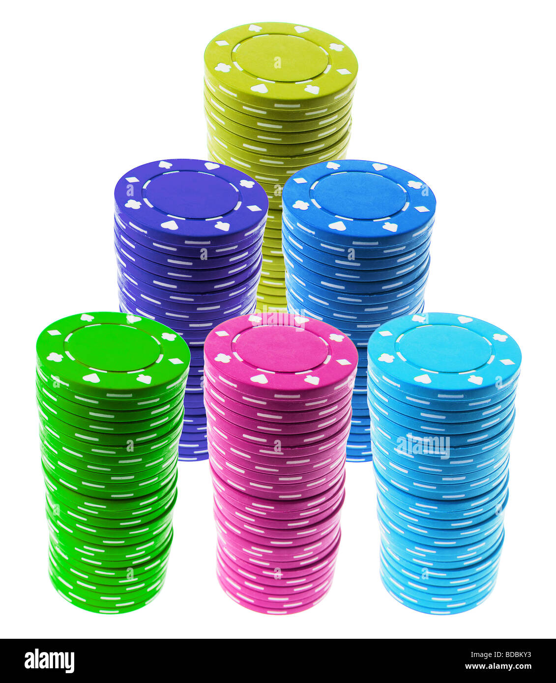 Stacks of Poker Chips Stock Photo - Alamy