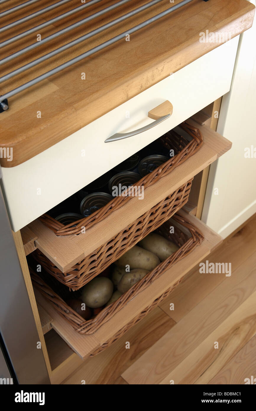Kitchen storage baskets hi-res stock photography and images - Alamy