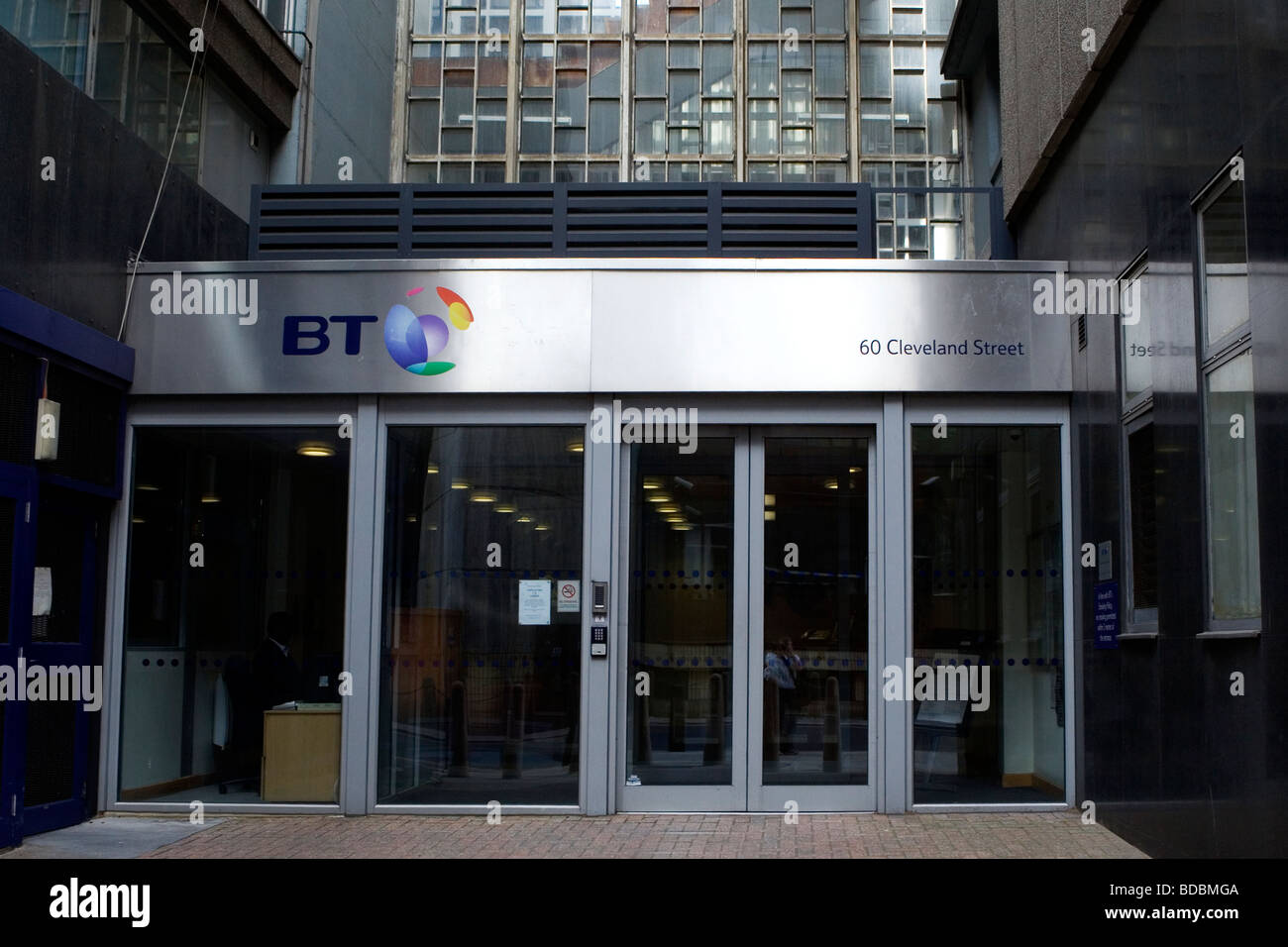 BT Tower entrance Stock Photo - Alamy