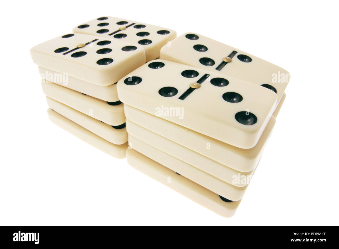 Stacks of Dominoes Stock Photo - Alamy