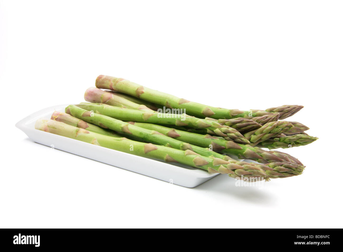 Plate of Asparagus Stock Photo - Alamy