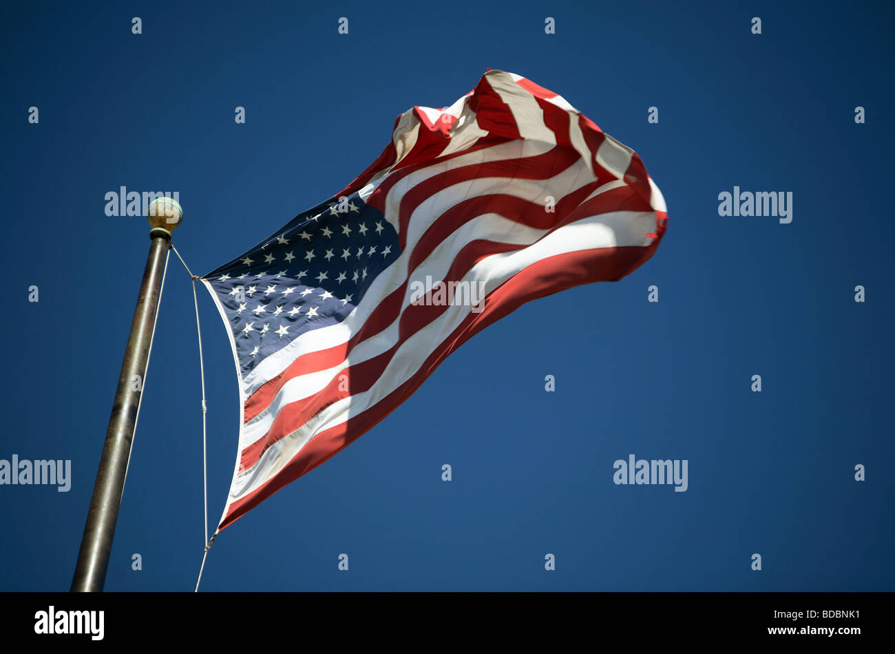 USA national flag fluttering Stock Photo - Alamy