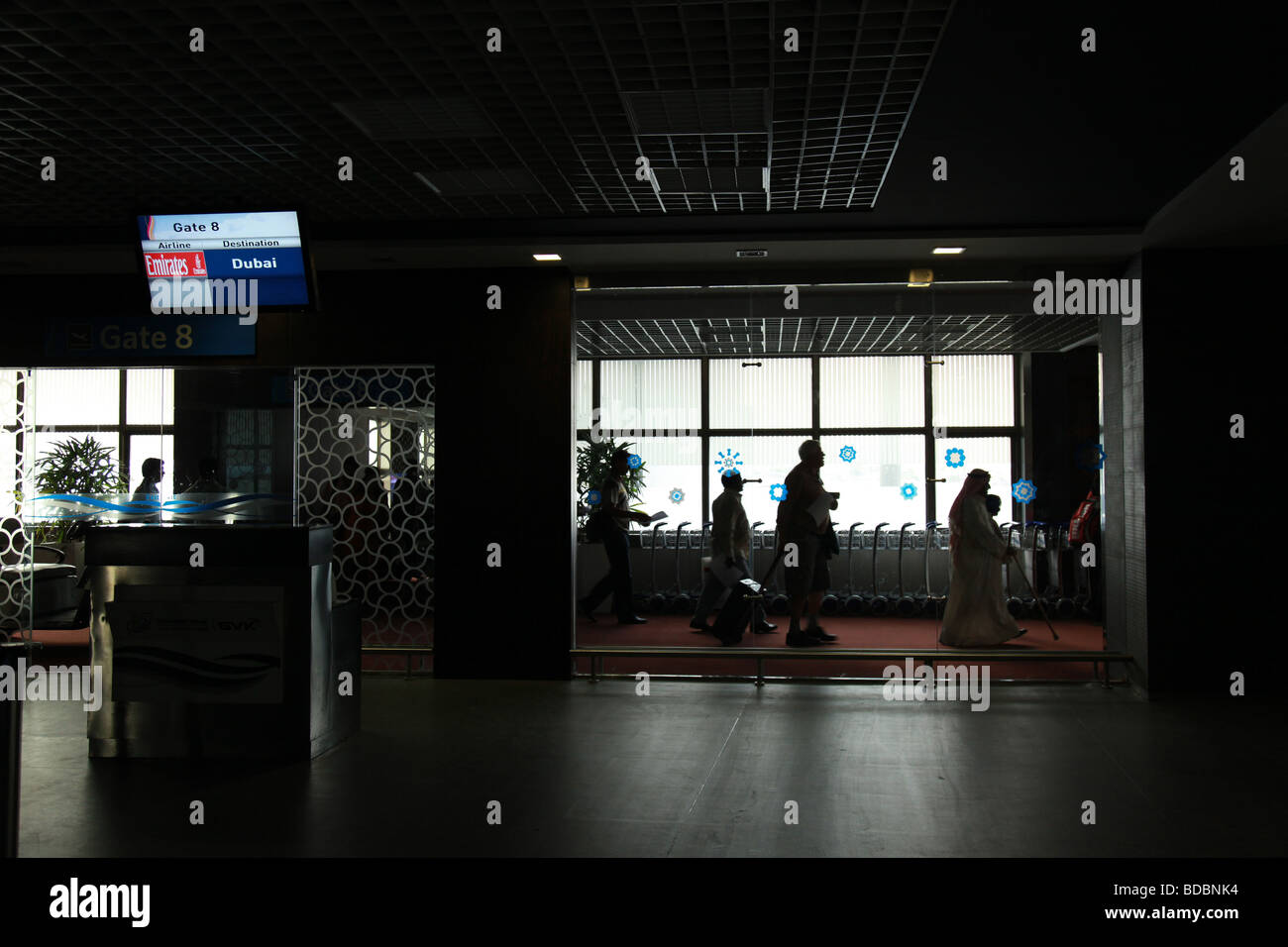 Inside airport terminal Stock Photo - Alamy