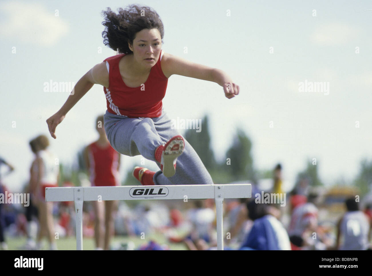 Jumping hurdles school hi-res stock photography and images - Alamy