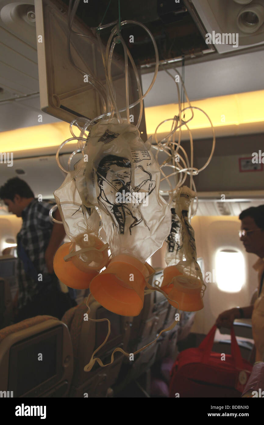 Oxygen masks aircraft hi-res stock photography and images - Alamy