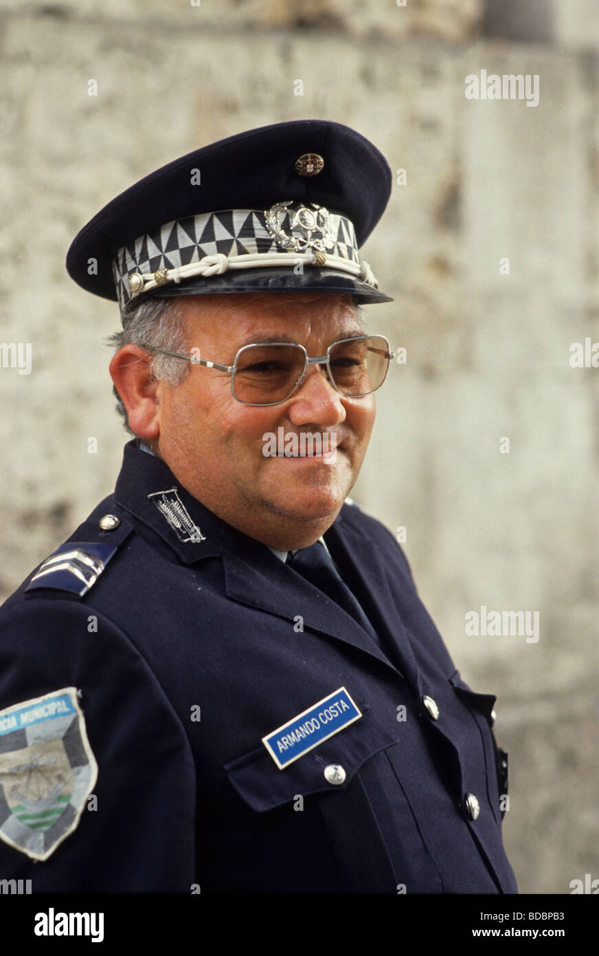 Portugal Lisbon Policeman Stock Photo - Alamy
