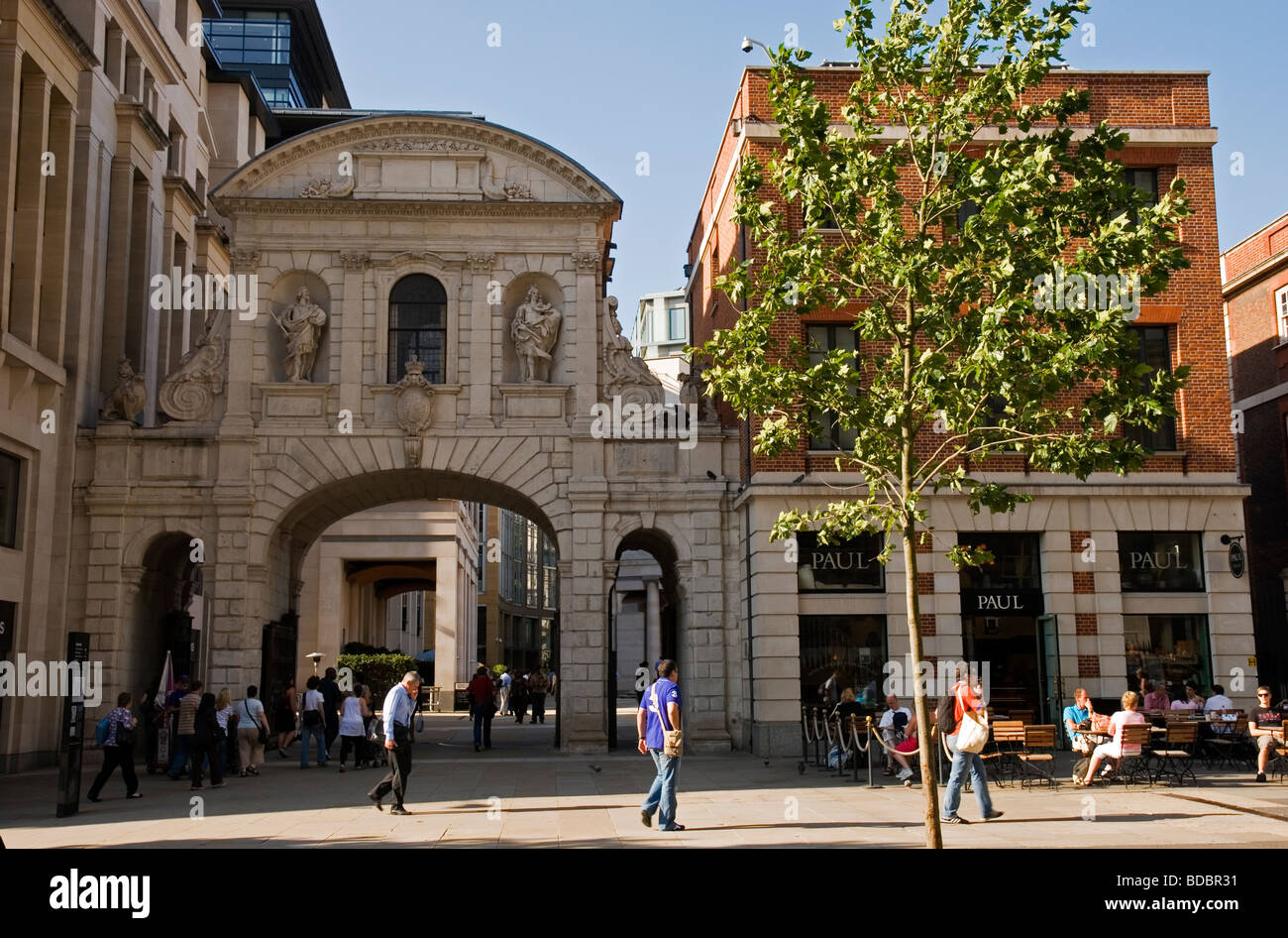 Paternoster Square Temple Bar, City of London England UK Stock Photo ...