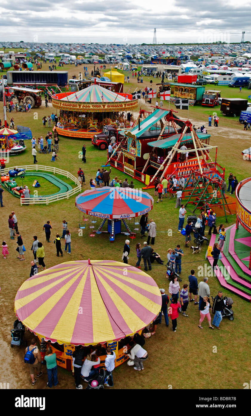 an aerial view of a fairground near truro in cornwall, uk Stock Photo ...