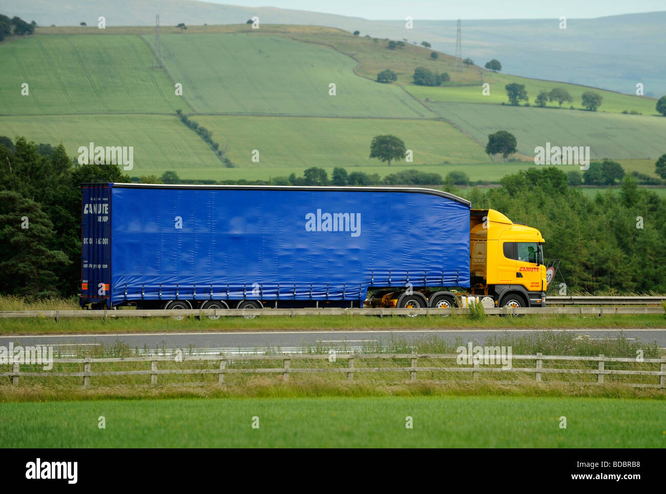 Double trailer truck hi-res stock photography and images - Alamy