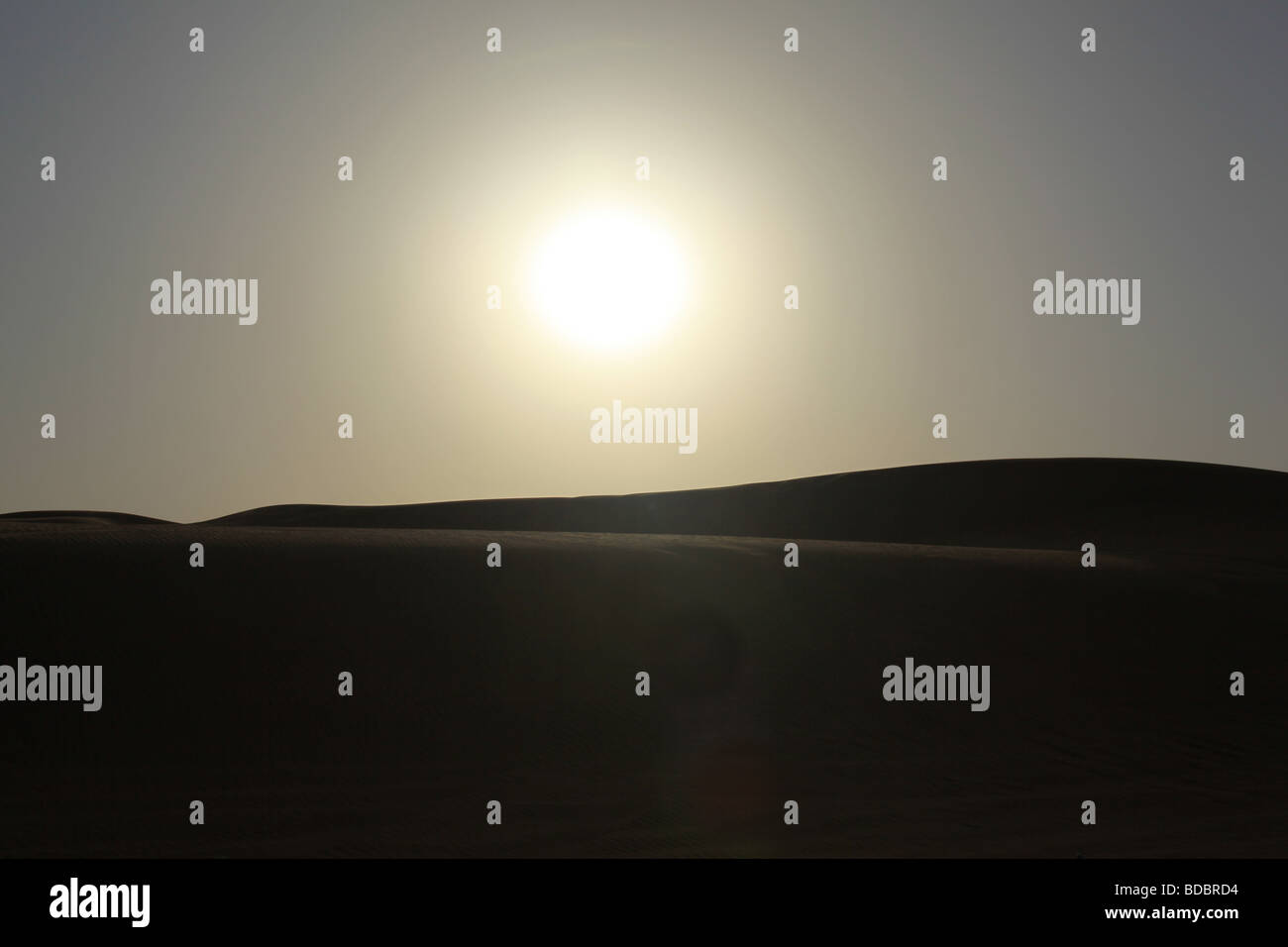 Dubai sand dunes sunset hi-res stock photography and images - Alamy