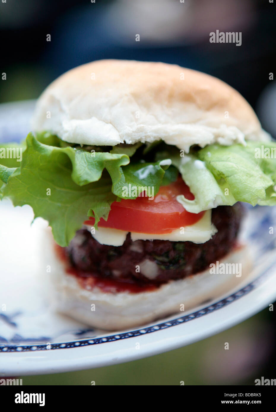 A Beef Burger Stock Photo - Alamy