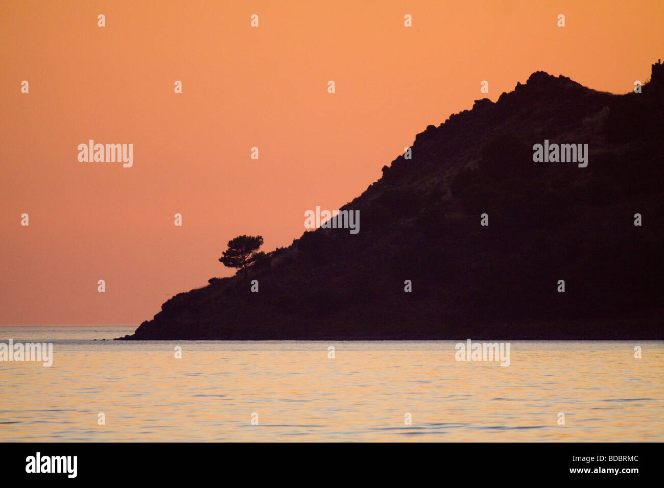 Petra Sunset Lesvos greece Stock Photo - Alamy