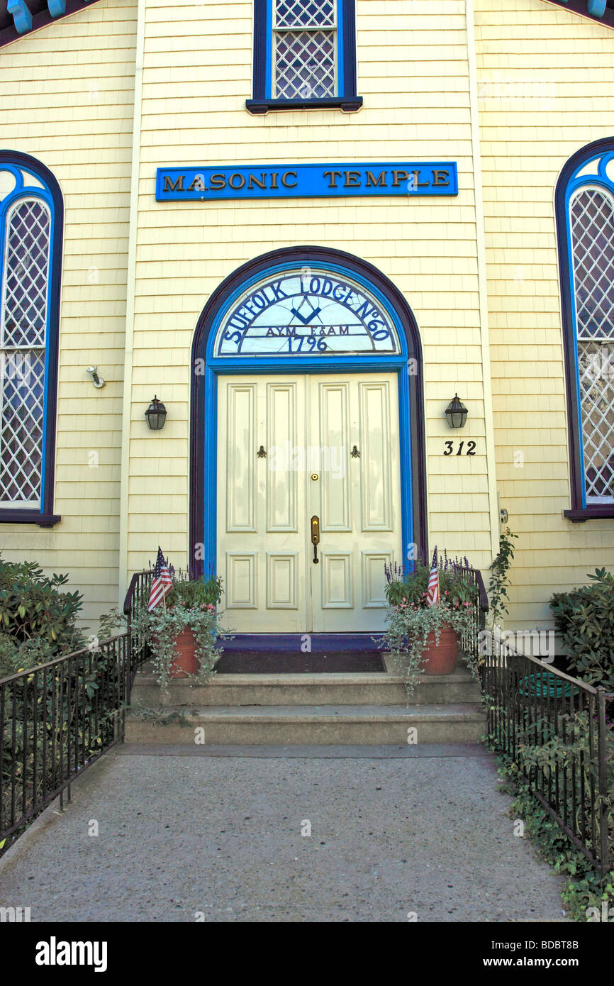Masonic Temple, Port Jefferson, Long Island NY Stock Photo - Alamy