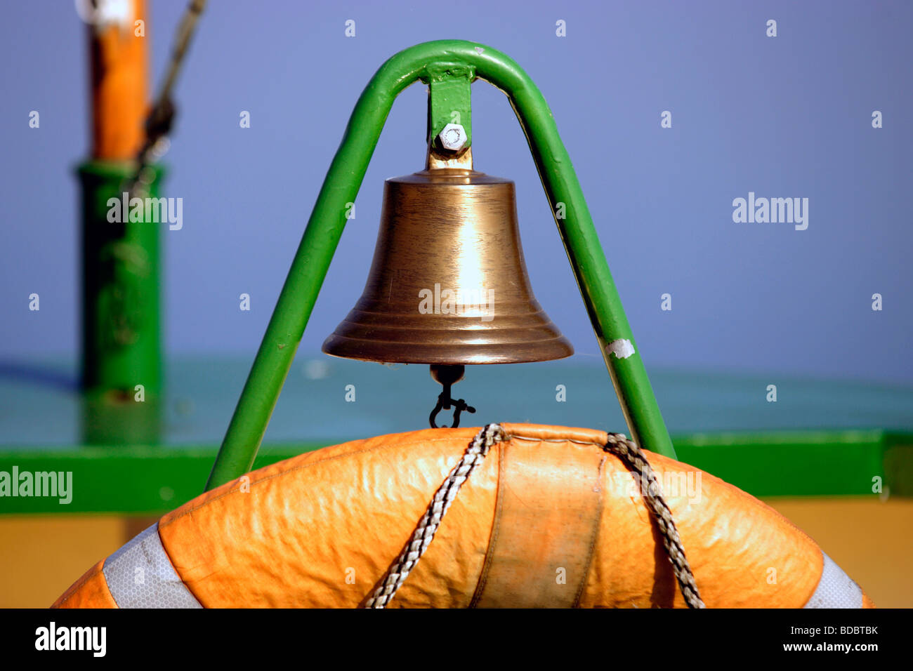 Brass Bell from the Passenger Ferry Ludwig II Chiemsee Chiemgau Bavaria ...
